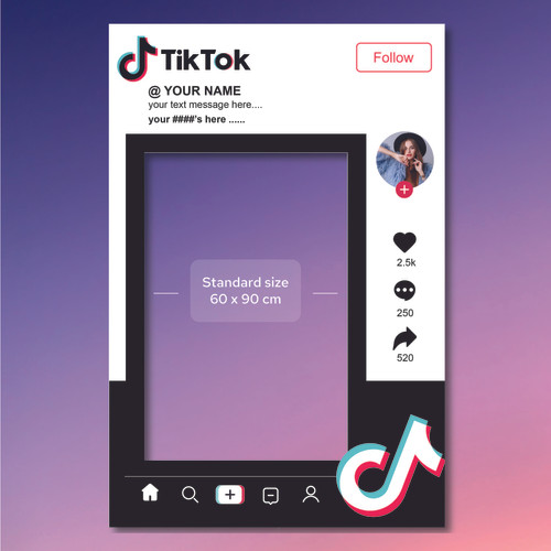 TIKTOK - Photo Prop Frame | rspd