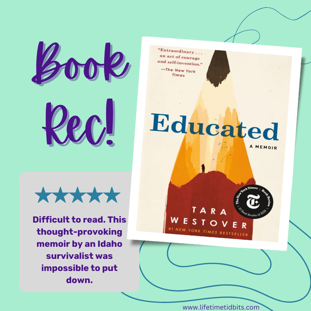 Book Rec Educated by Tara Westover