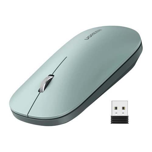 UGreen Portable 2.4GHz Wireless Mouse - Green | The Tech Domain