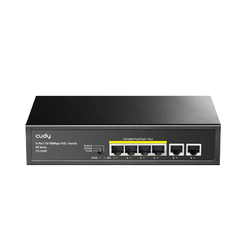 Cudy 6-Port Ethernet Unmanaged Switch - 4 Ports POE | The Tech Domain