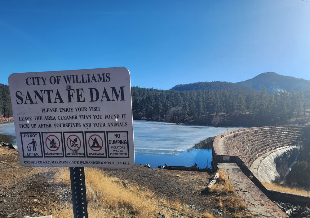 Williams, AZ I walked across Santa Fe Dam today, drizzled anointing oil ...