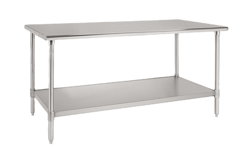 Nordsteel 72” x 30” NSF Premium All Stainless Steel Work Table | Nordsteel