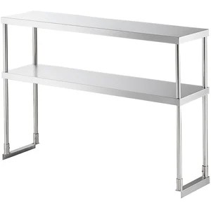 Double Tier Stainless Steel Over Table Shelves | Nordsteel