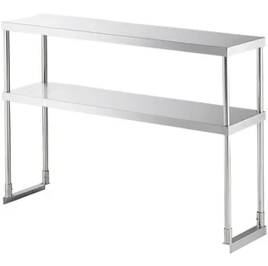 Double Tier Stainless Steel Over Table Shelves | Nordsteel