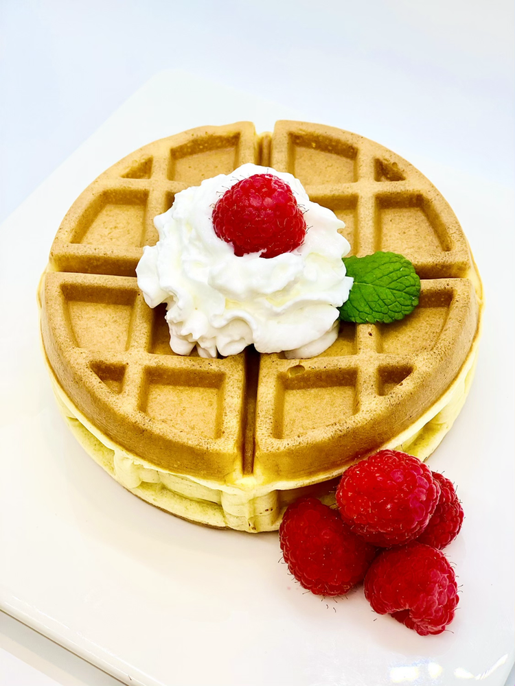 Raspberry Cheesecake Stuffed Waffles Recipe