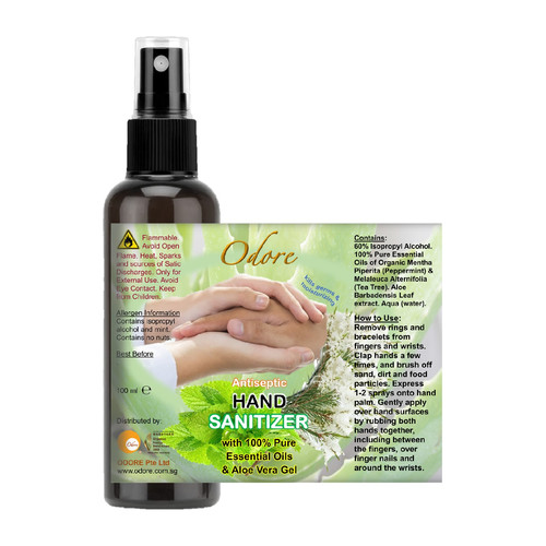 ODORE 100ml Hand Sanitizer | ODORE Singapore