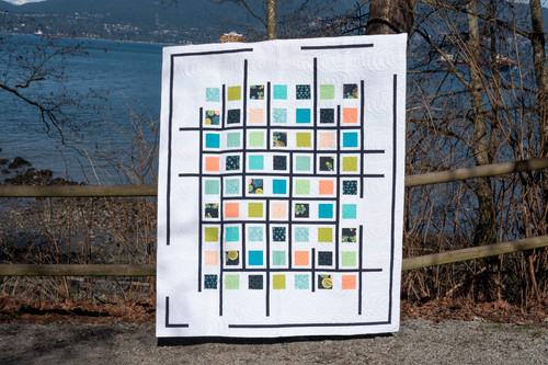 Off The Grid! Quilt Pattern Throw Size | Quilter'sDreamFabric