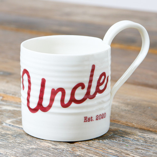 Personalised Uncle Extra Large Porcelain Mug | Gemma Wightman Ceramics