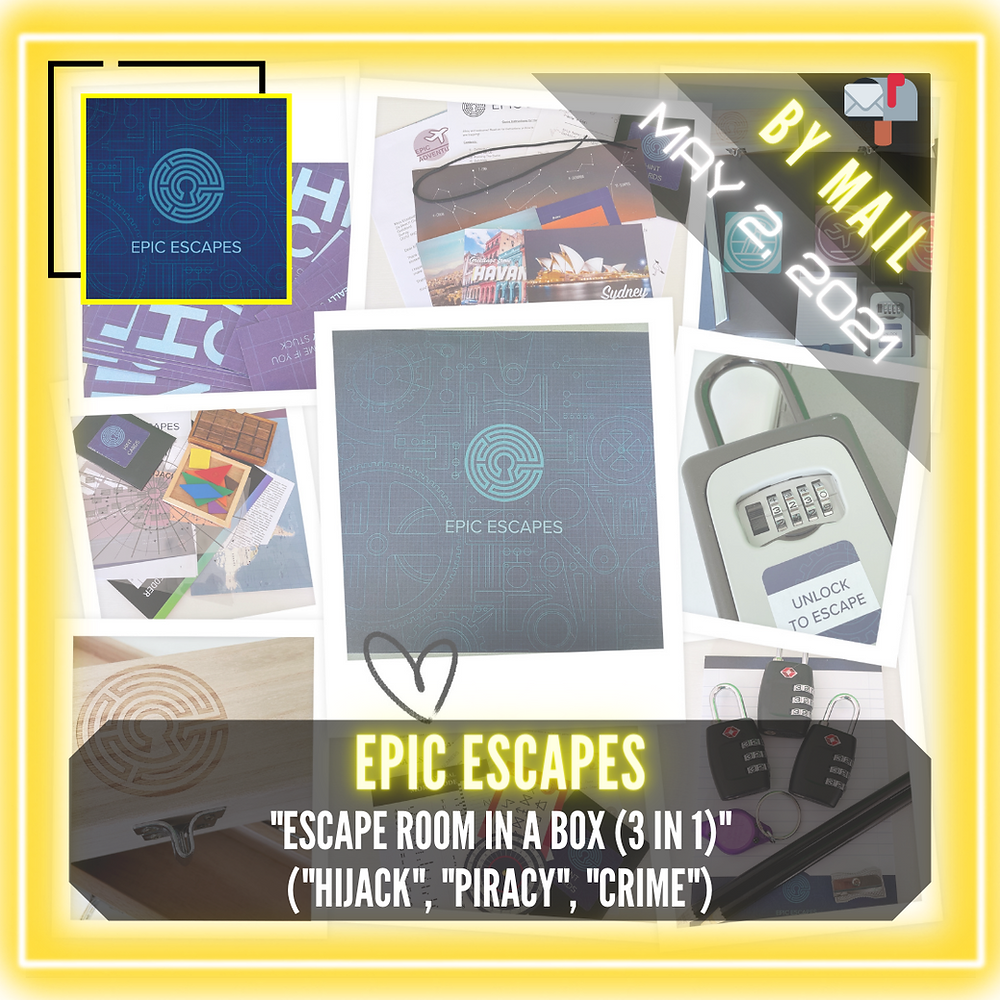 Epic Escapes - "Escape Room In A Box (3 in 1) - "Hijack", "Piracy", and ...