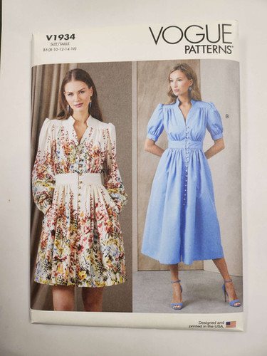 Vogue Patterns V1934 Misses' Shirt Dress | FAB FABRICS