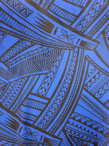 New Season Printed Minimatt Royal/Black | FAB FABRICS