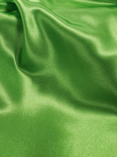 Satin Back Crepe Apple | FAB FABRICS