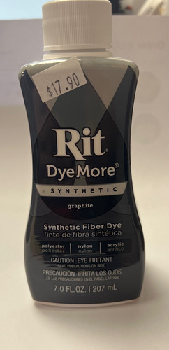 Rit Dye More Synthetic Fiber Dye Liquid Graphite 207ml | FAB FABRICS