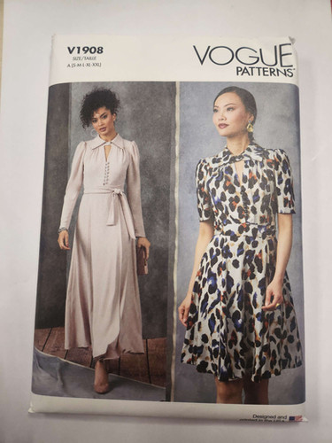 Vogue Patterns V1908 Misses' Dress | FAB FABRICS