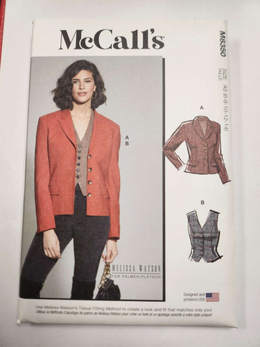 McCall's M8350 Blazer & Vest | FAB FABRICS
