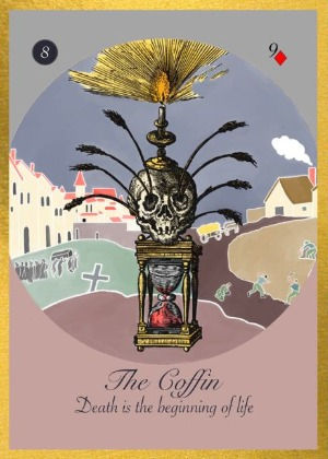 Emblemata Lenormand - Card 8, The Coffin