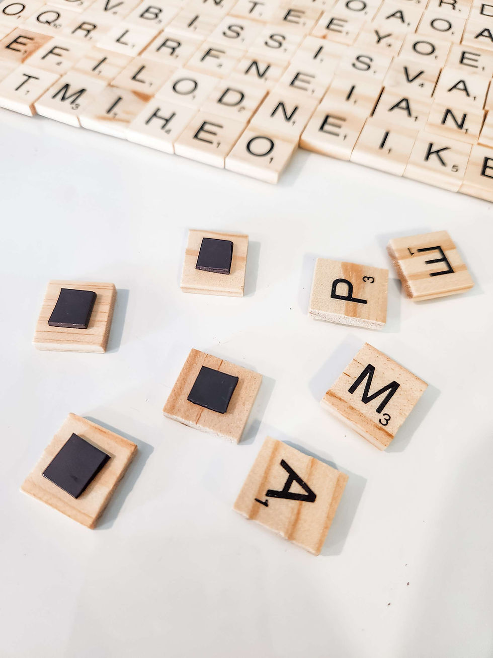 100ct Magnetic Scrabble Letter Set | Magnet Mingle