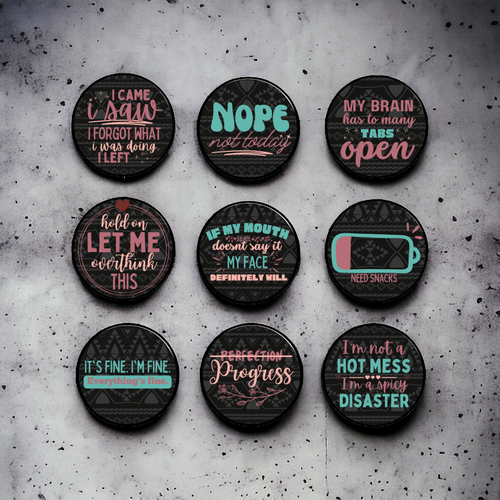 Sassy Circle Magnet Set | Magnet Mingle
