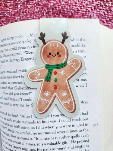 Gingerbread Man Magnetic Bookmark | Magnet Mingle