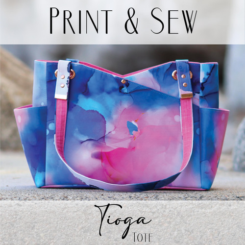 PRINT & SEW: TIOGA TOTE | The Styled Magnolia