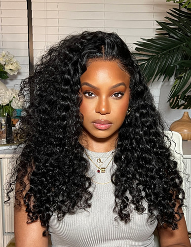 Ashimary 20" 180% density Water Wave 10x6 Parting Max Glueless Bye Bye ...