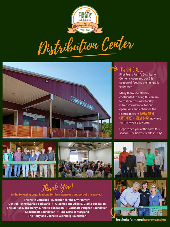 FOOD DISTRIBUTION | First Fruits Farm