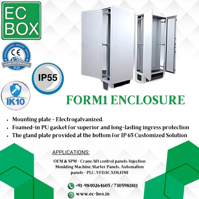 Enhancing Industrial Efficiency with EC BOX INDIA Form1 Enclosures