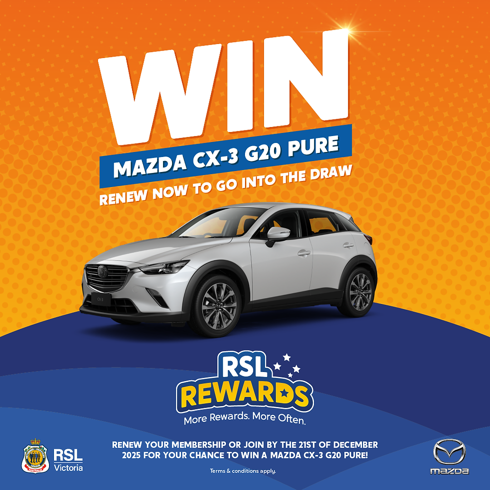 Win a Mazda CX-3 G20 Pure | Kyneton Rsl
