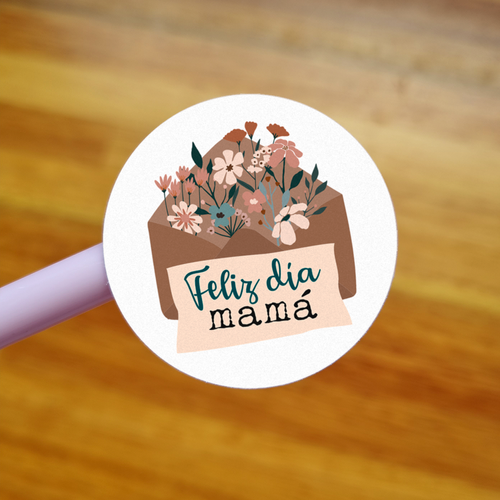 Stickers Feliz día sobre x 48 | La Sellería