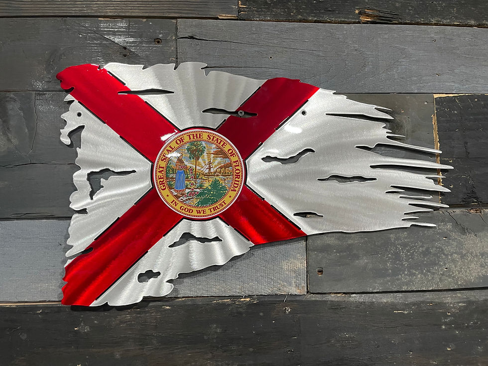 FLORIDA STATE SEAL FLAG | Wicked Wall Art