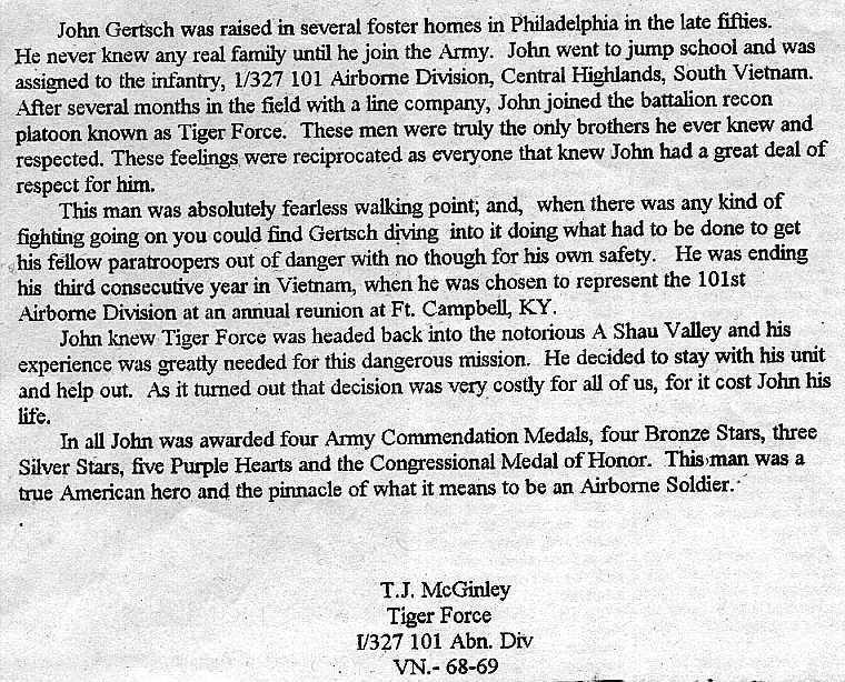 John Gertch | Tiger Force Recon