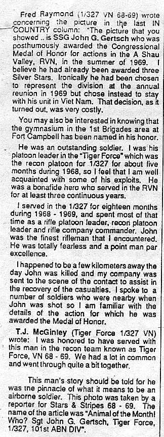 John Gertch | Tiger Force Recon