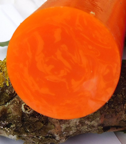 AMBROLITE 2 Rods Orange Brightly (French Catalin/ bakelite) | galacity