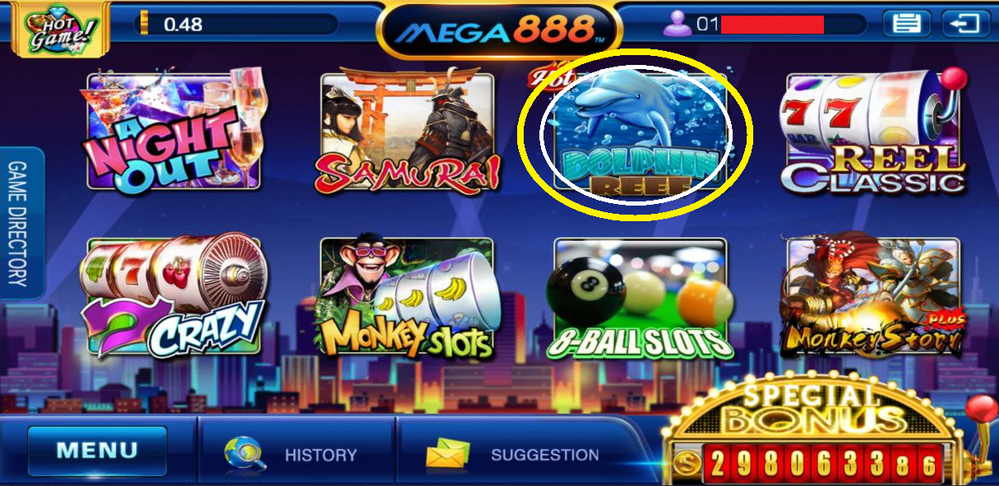 Dolphin Reef | slot game | Mega888