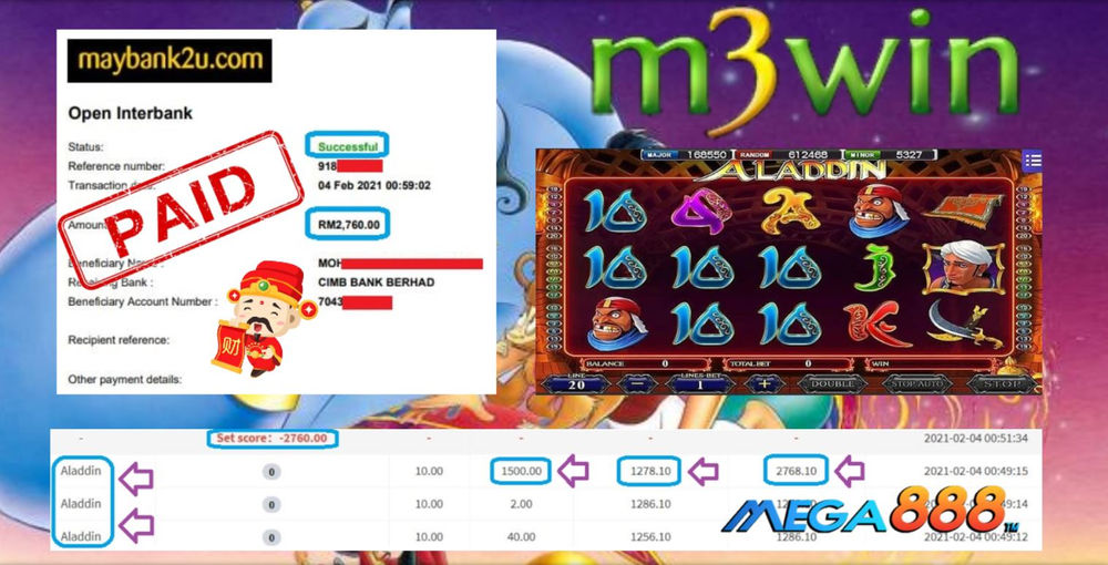 Aladdin | slot game | Mega888