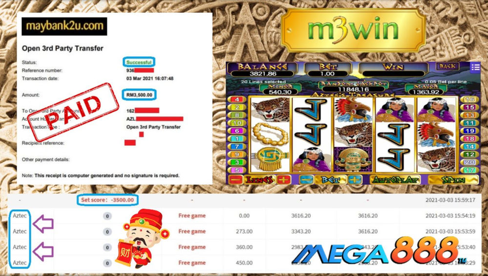 Aztec | slot game | Mega888