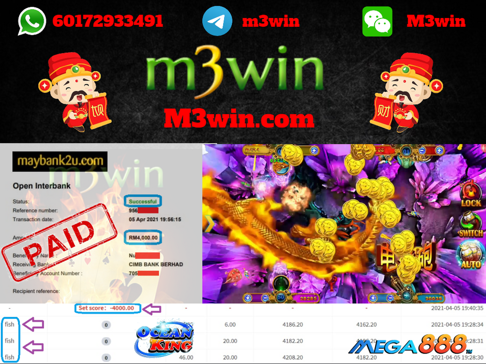 Ocean King | fishing game | Mega888