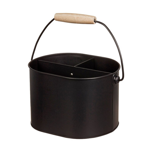 Black Metal Caddy with Handle | DAHO