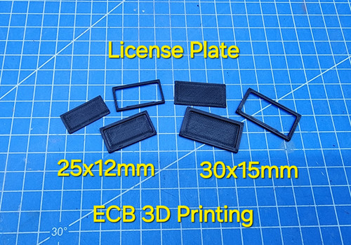 ECB 3D Printing License Plate | ECB 3D Printing