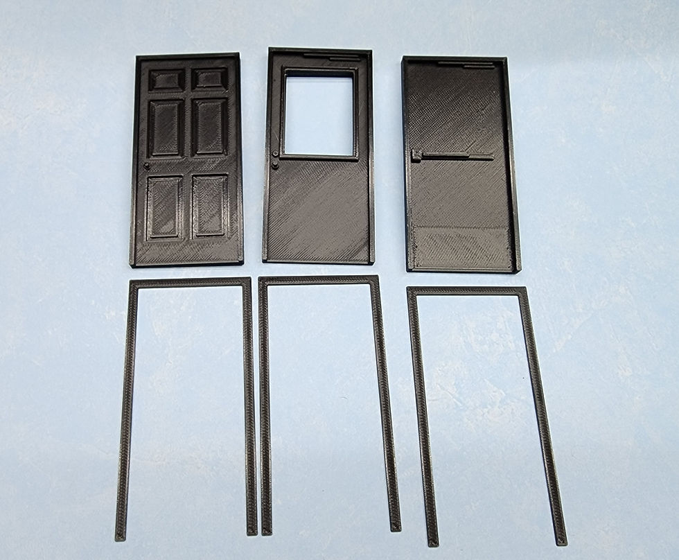 1/24 or 1/25 Scale Doors For Garage or House Dioramas, G Scale | ECB 3D ...