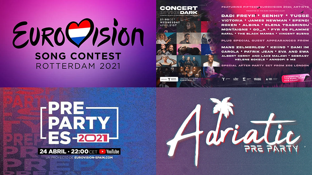 Online Eurovision 2021 Pre-Parties - when and where to watch them