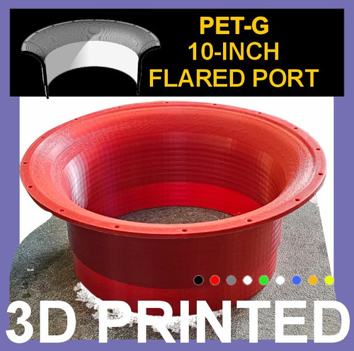 2X 10 INCH FLARED PORTS 3D PRINTED PETG 200MM LONG | ACW
