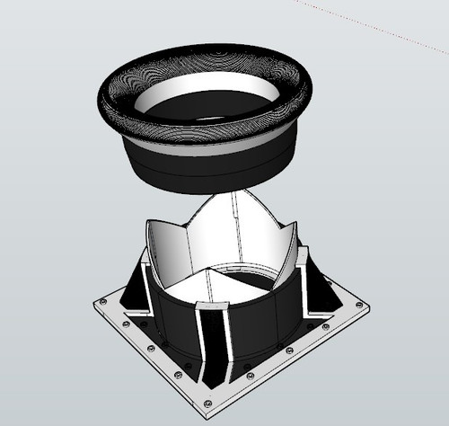 Flare Port with Base 8inch to 12inch (Brand Options) | ACW