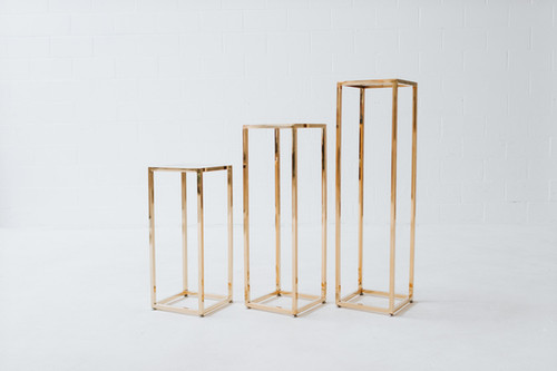 Gloss Gold Plinths | LUXE Designs &Events