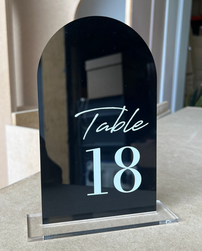 Black Table Numbers | LUXE Designs &Events