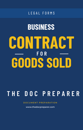 Contract for Goods Sold | The Doc Preparer