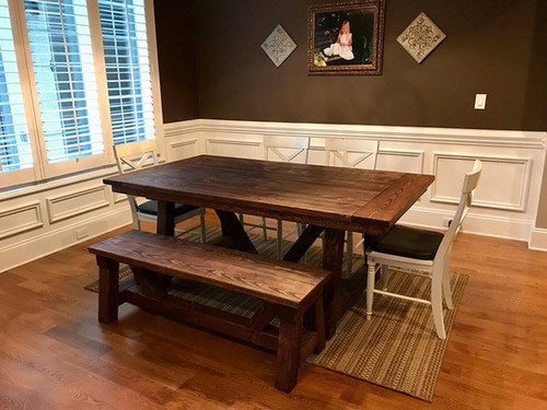 "Traditional Truss" Dining Table | JesusWasACarpenter