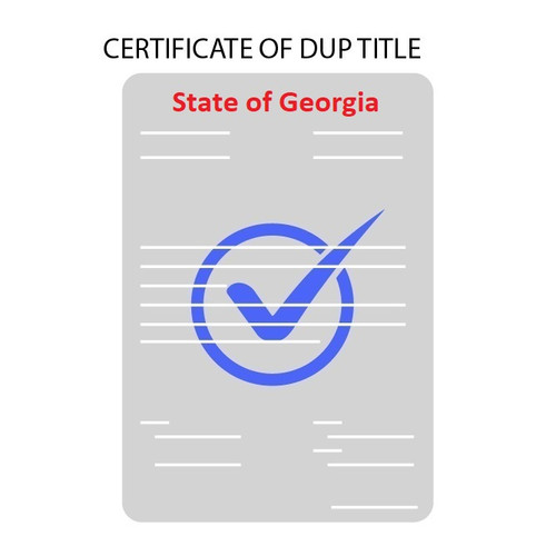 Georgia Duplicate Title Request Service | DMVSTOP