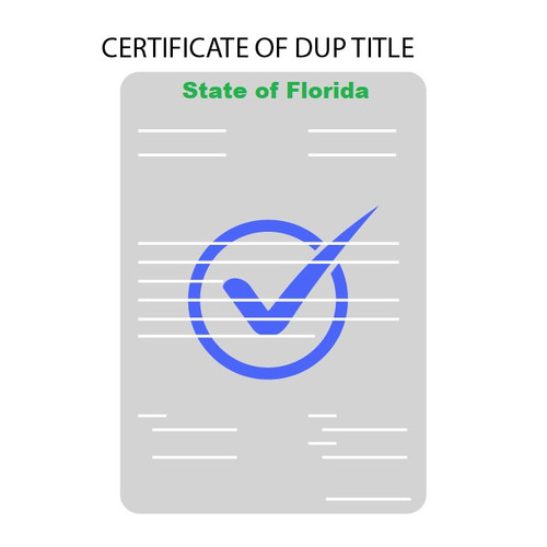 Florida Duplicate Title Request Service | DMVSTOP