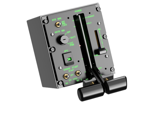 APACHE AH64 Throttle Panel CAD | The Sim